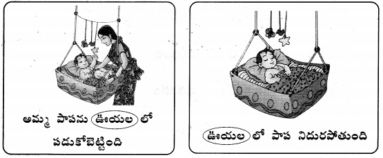 AP Board 1st Class Telugu Solutions 4th Lesson ఊహల ఊయల, బావా బావా ...